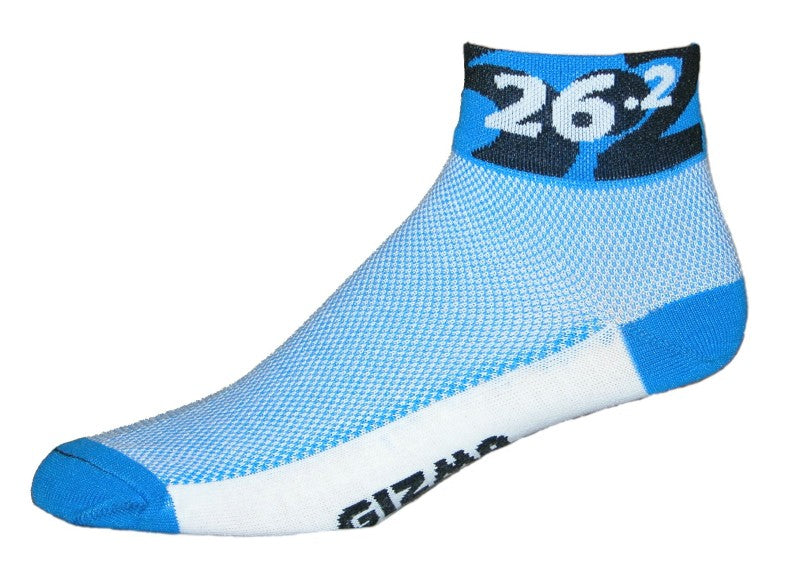 Gizmo Socks - 26.2 - Blue - Small Only – Gizmo Gear (Cycling & Running)