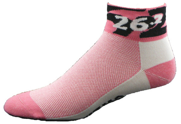 Gizmo Socks - 26.2 - Pink - Small Only – Gizmo Gear (Cycling & Running)