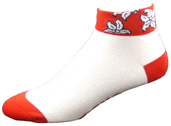 GIZMO Socks - Hawaiian - Red - Small only – Gizmo Gear (Cycling & Running)
